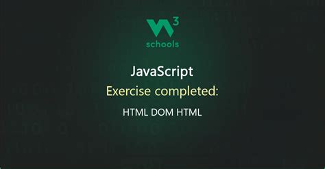 Completed Exercise Javascript Html Dom Html
