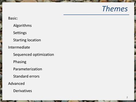 Ppt Optimization In R Algorithms Sequencing And Automatic Differentiation Powerpoint