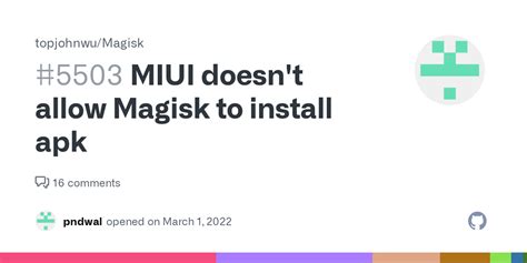 MIUI Doesn T Allow Magisk To Install Apk Issue 5503 Topjohnwu