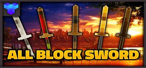 All Block Sword Minecraft Addon