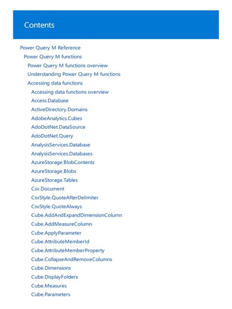 power query m reference pdf databases parameter computer