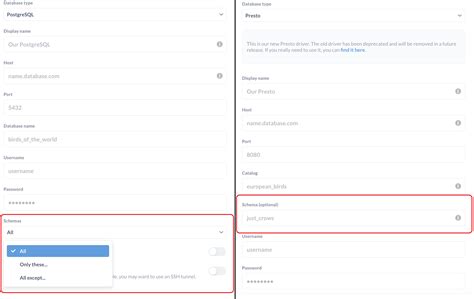 Presto Driver Supports Schema Filter · Issue 25155 · Metabasemetabase