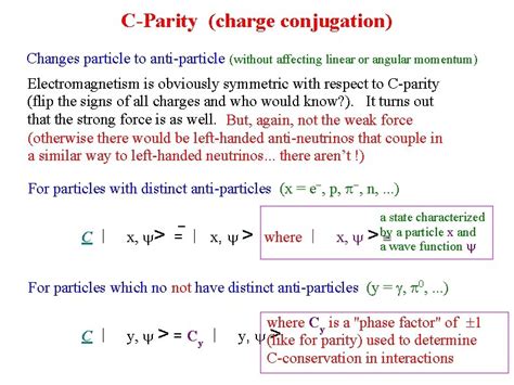 Lecture 7 Symmetries Ii Charge Conjugation Time Reversal