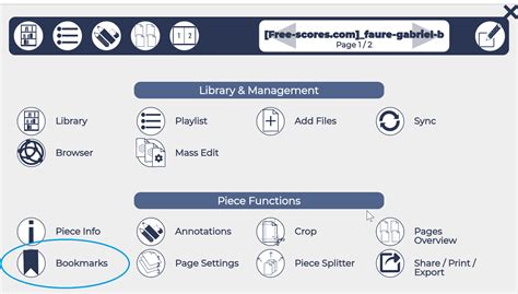 Fileaccess Bookmarkspng Musicreader Manual