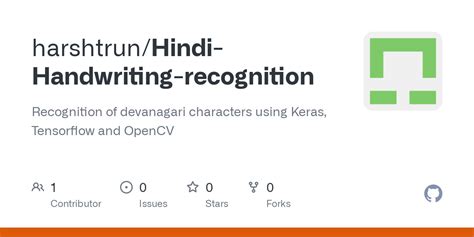 Github Harshtrunhindi Handwriting Recognition Recognition Of Devanagari Characters Using