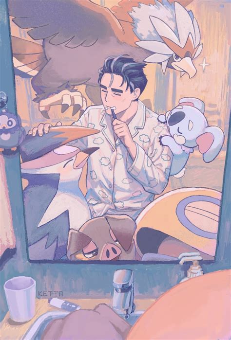 Starly Larry Staraptor Braviary Komala And 2 More Pokemon And 2 More Drawn By Ketta437