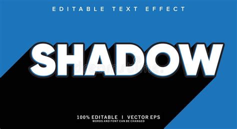 Shadow Vector Text Effect With Modern Style Design Stock Illustration Illustration Of Headline
