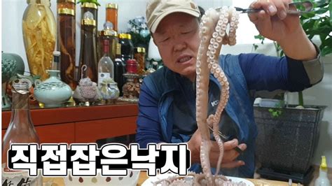 직접 잡은 뻘낙지 맛있게 삶아먹기 Youtube