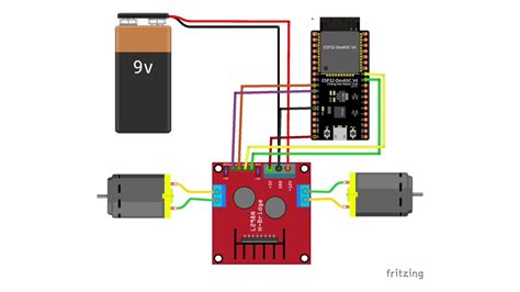 micropython control dc motor using l298n with 58 off