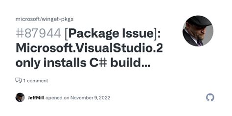 Package Issue Microsoft VisualStudio BuildTools Only Installs C Build Tools Issue