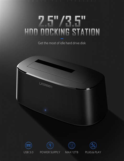 UGREEN 60737 USB 3 0 To SATA Dual Bay HDD Docking Station