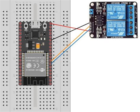 ESP32 Relay Wiring Control Aplicacion Movil Aplicaciones Android