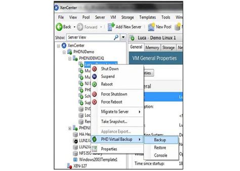 Phd Virtual Backup 5 1 For Citrix Xenserver Backup Of Virtual Machines
