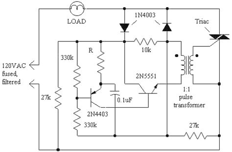 Triac Dimmer Circuit Diagram