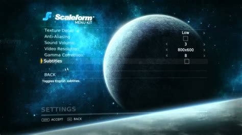 Autodesk Scaleform Menu Kit Youtube