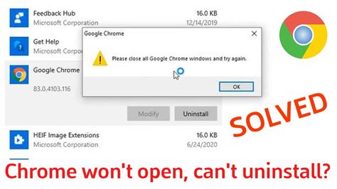 Fix Chrome Wont Open And Cant Uninstall Uninstall Chrome ถอน การ