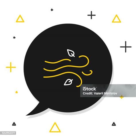 흰색 배경에 격리 된 라인 바람 아이콘 바람이 많이 부는 날씨 다채로운 개요 개념 벡터 0명에 대한 스톡 벡터 아트 및 기타