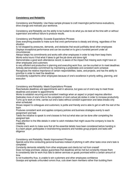 Employee Performance Criteria Pdf Critical Thinking Decision Making