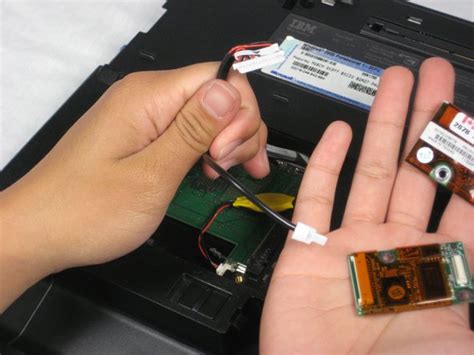 Разборка модемных и Ethernet карт IBM ThinkPad A30 HD01
