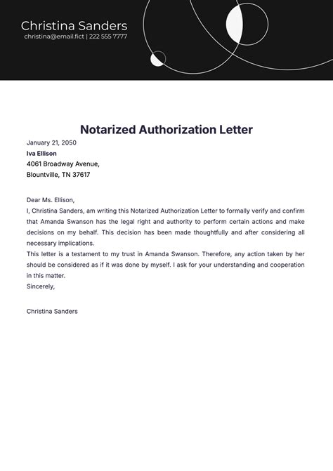 Authorization Letter Template Jelata