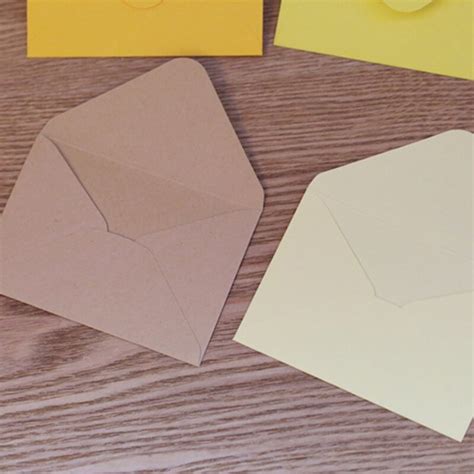 빈 봉투 감사 카드 수제 Diy 봉투 생일 파티 장식 베이비 샤워 사무실 인사말 카드 10 장 인쇄제품