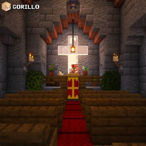 Minecraft Church Interior