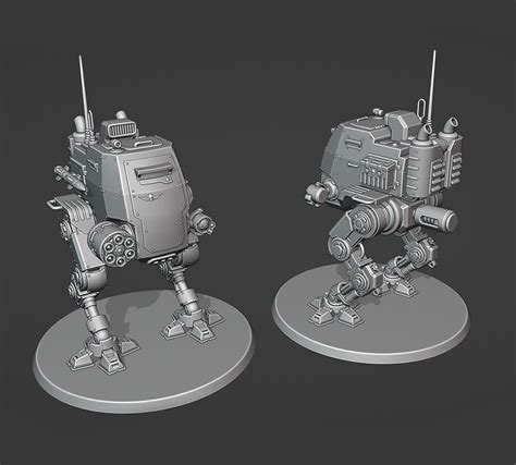 🆕 New Imperial Armoured Sentinel Model・free 3d File For ・cults