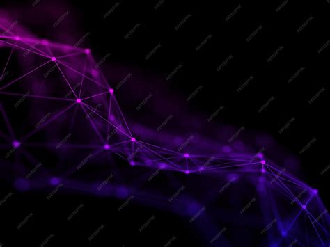 Free Photo 3d Abstract Network Communications Background With Plexus Design
