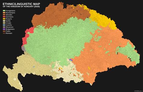 Colorful Map Of Romani Dialects