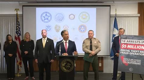 Ca Attorney General Charges Dozens In Mail Theft Fraud Operation