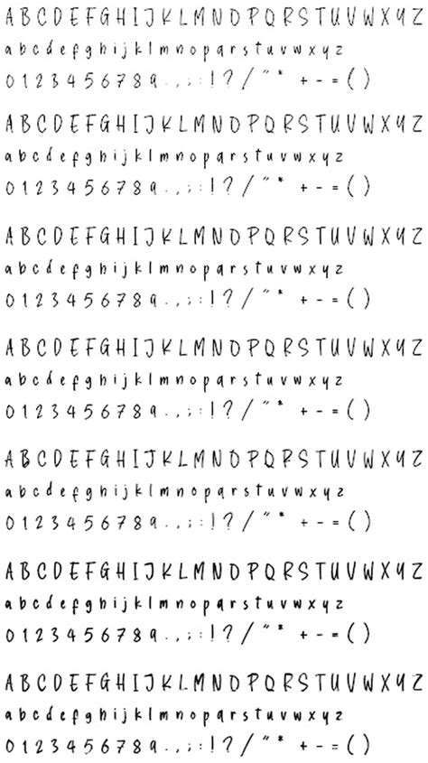 Tested Variable Handwritten Font In Seven Letter Cuts Download