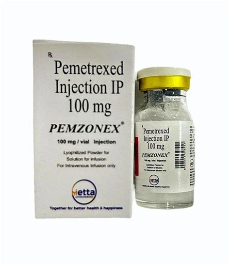Pemetrexed 100mg Inj Lyophilized Powder At ₹ 700 Vial Anti Cancer Medicine In Nagpur Id