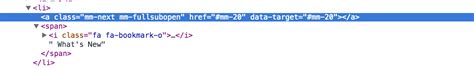 Jquery Mmenu Entire Link To Open Submenu Creates An A As A Sibling To