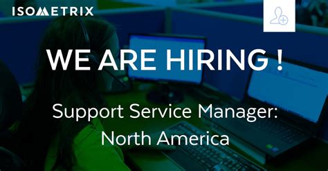 Isometrix Software On Linkedin Support Service Manager At Isometrix