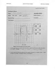 LAB6 Pdf PHYS 2114 Lab 6 RC Time Constant Neil Jones Chandler PHYS 2114 Lab 6 RC Time