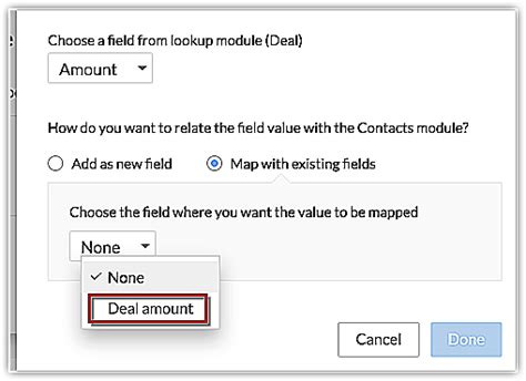 Field Of Lookup Zoho Crm