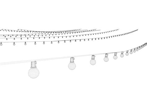 String Lights 3d Model 12 Obj Fbx 3ds C4d Free3d