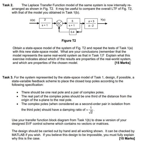 Solved Part 2 State Space Methods [50 Marks] Task 1 It Is