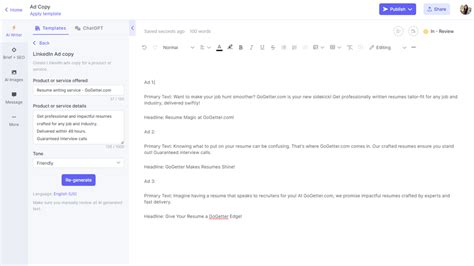 Ad Copy Examples AI Ad Copy Generation Tips