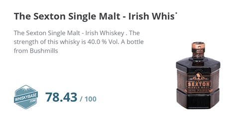 The Sexton Single Malt Irish Whiskey Ratings And Reviews Whiskybase