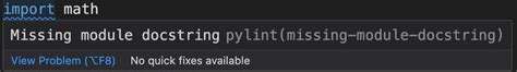 Missing Module Docstring Pylint 知乎