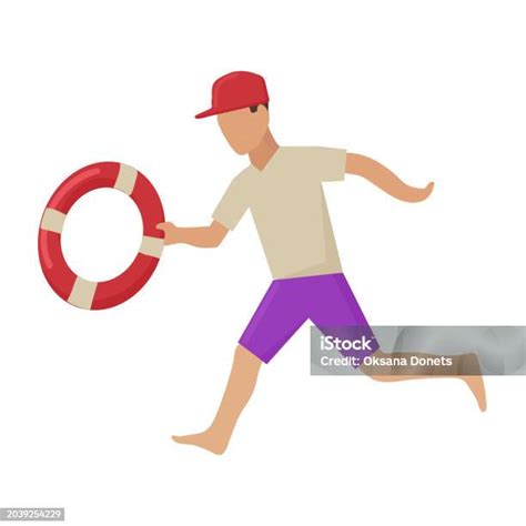 Lifeguard 아이콘 클립 아트 아바타 로고 타입 고립 된 벡터 일러스트 레이 션 구명 기구에 대한 스톡 벡터 아트 및 기타 이미지 구명 기구 남자 부표 Istock