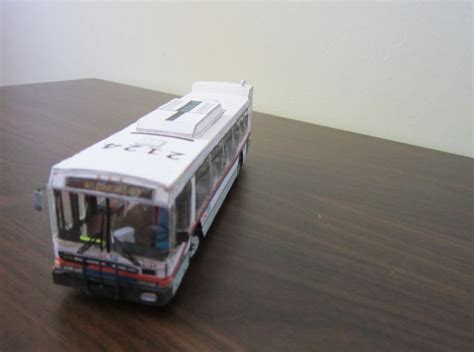 ~~~龍~~~的紙模型部落格 Paper Models Stop Orange County Transportation Authority Octa Bus Nabi 40ft Lfw