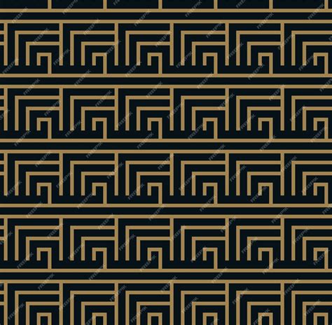 Premium Vector Abstract Geometric Pattern With Lines A Seamless Vector Background Blue Black