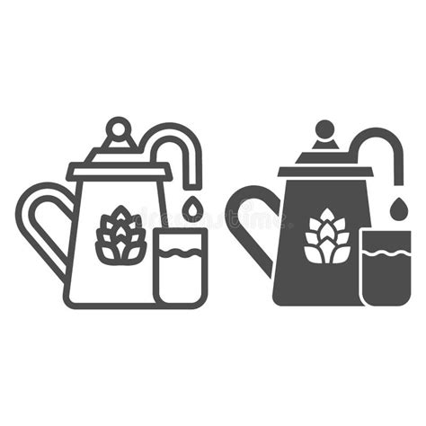 Fermentation Outline Vector Icon Thin Line Black Fermentation Icon