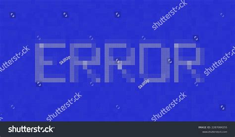pixel art error word made random stock vector royalty free 2287084255