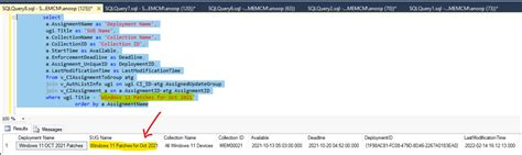 sug software update group patch deployments sccm report using sql query htmd blog
