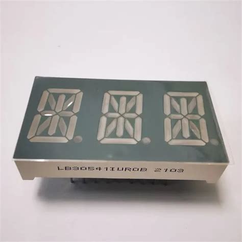 Ultra Red Common Anode 054inch Triple Digit Led Display 14 Segment Alphanumeric For Temperature