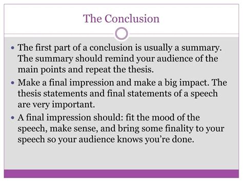 How To Write A Good Conclusion For A Speech