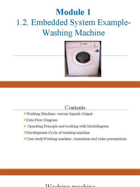 module 1 1 2 embedded system example washing machine pdf washing